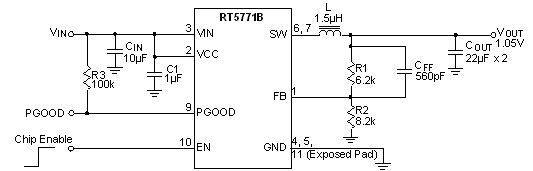 RT5771B - 3A, 1MHz, Synchronous Step-Down Converter | Richtek Technology