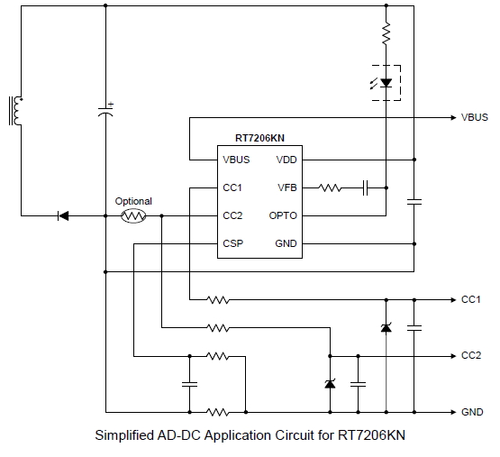 RT7206KN - 集成 MOSFET 阻断开关的 USB-C/PD 控制器 | Richtek Technology