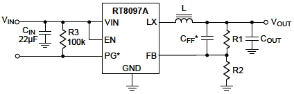 RT8097A - 6V, 2A, 1MHz, CMCOT Synchronous Step-Down Converter | Richtek Technology