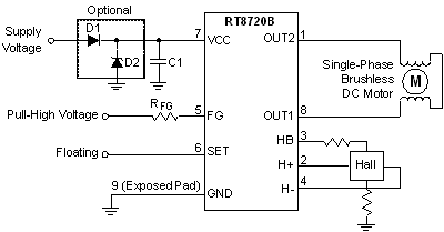 RT8720B - Single-Phase Full-Wave Fan Motor Driver | Richtek Technology