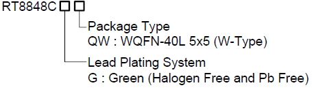 RT8848C - 使用 PWM-VID 參考源的多相同步 Buck 控制器 | Richtek Technology