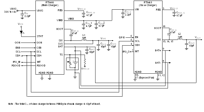 RT9465 - 3A Single Cell Li-on Battery Slave Switching Charger | Richtek ...